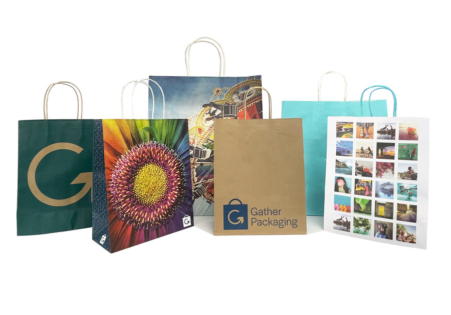 Canadian Made Paper Shopping Bags Made in Canada | Gather Packaging ...